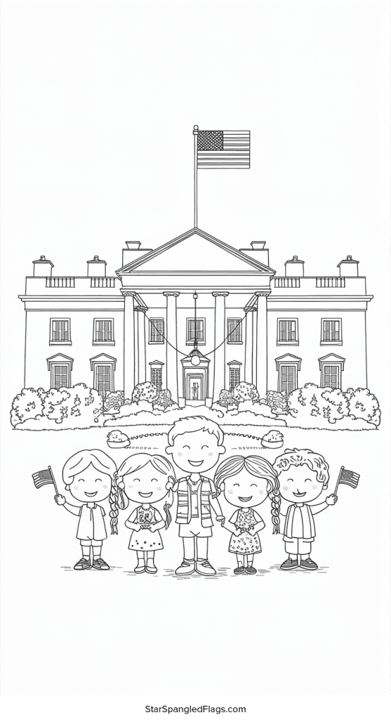 17 American Flag Coloring Pages - StarSpangledFlags.com