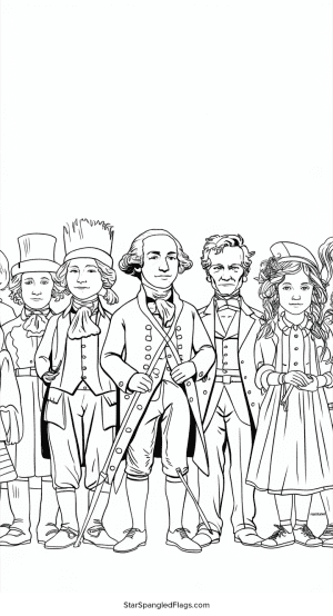 17 American Flag Coloring Pages - StarSpangledFlags.com