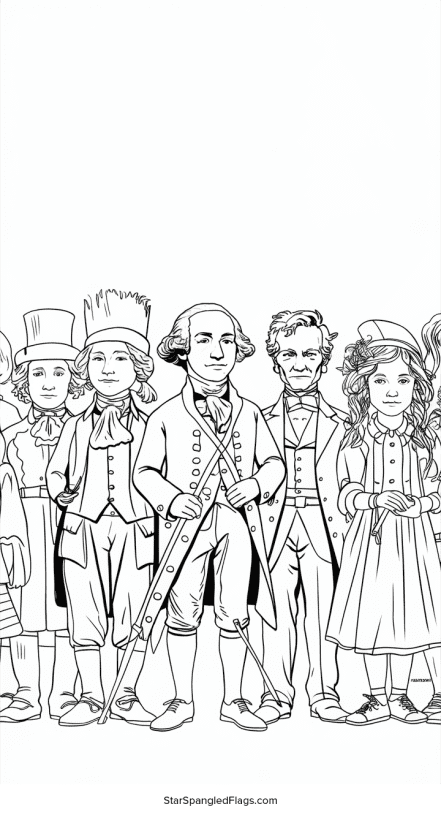 17 American Flag Coloring Pages - StarSpangledFlags.com