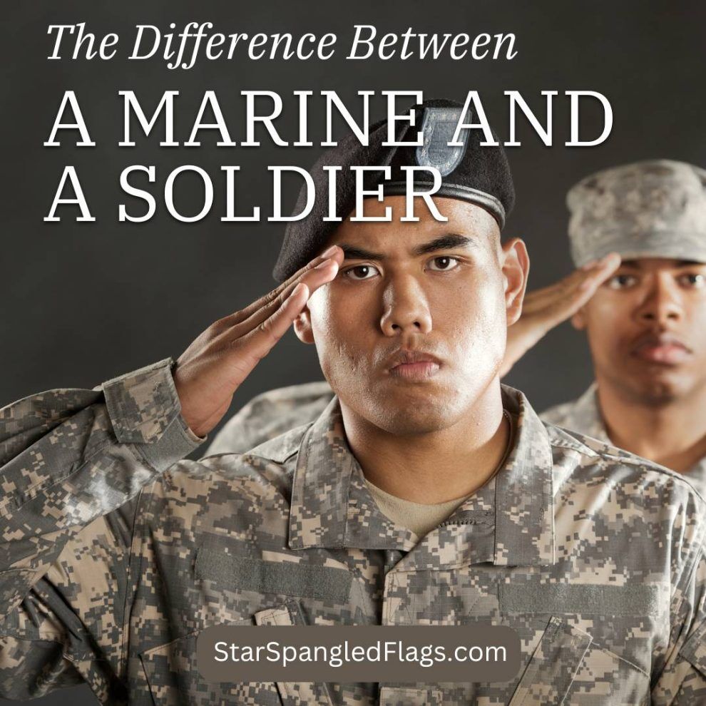 The difference between a Marine and a soldier - StarSpangledFlags.com