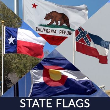 How to display the American flag with a US State Flag ...